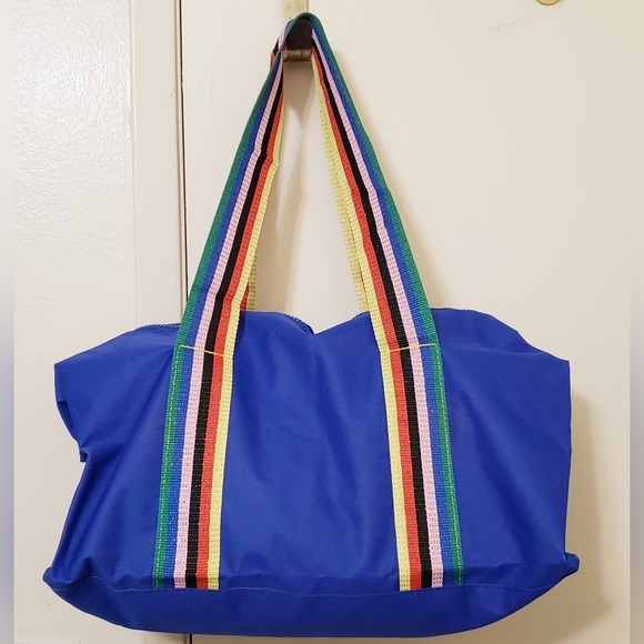 Bloomingdale's | Bags | Bloomingdales Royal Blue Small Weekender Bag ...
